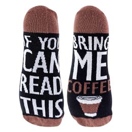 Wenn du diese Socken lesen kannst, bring mir Kaffee Socken