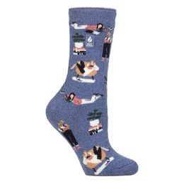 Womens Fun Hobby Socken | Heat Holders Lite | Novelty Winter Fleece gef&uuml;ttert Thermosocken - B&uuml;cherwurm
