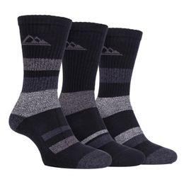 3 Paar Damen Anti Blister Baumwolle Wandern Socken mit gepolsterter Sohle