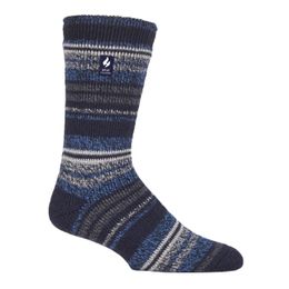 Heat Holders W&auml;rmehalter - Extra dicke Herren-Thermosocken f&uuml;r den Winter | Warme flauschige Fleece-Isoliersocken | Geschenke f&uuml;r M&auml;nner - Navy (Bari)