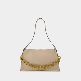 Kesme Tasche aus elfenbeinfarbenem Leder