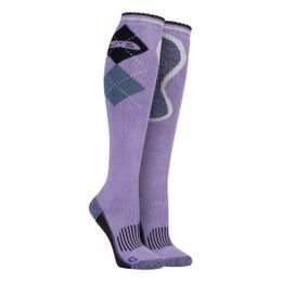 Kniehohe lange Damen-Reitstiefelsocken aus Baumwolle
