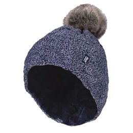 Heat Holders W&auml;rmehalter - Damen Strickfleece gef&uuml;tterte Thermo-Bommelm&uuml;tze mit Pom Pom