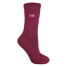 THMO - 1 Paar Damen dicke Fleece gef&uuml;tterte warme Thermo-Socken f&uuml;r den Winter