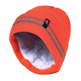 Heat Holders Reflektierende Herrenm&uuml;tze mit hoher Sichtbarkeit in Orange und Gelb