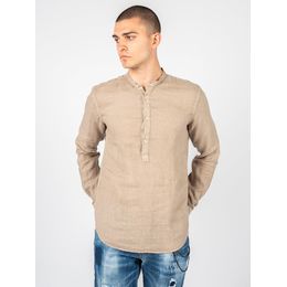 Xagon Man Hemd Lino Herren beige