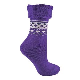 Sock Snob Damen Turn Over Top Warme Thermo-Winter-Nordic-Bettsocken
