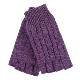 Heat Holders Damen Winter-Thermo-Fingerlose Handschuhe mit Zopfmuster