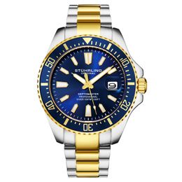 Blau und Gold Depthmaster Quartz 42mm