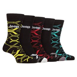 Herren Bambus Kleid Socken | JEEP | 5 Pack atmungsaktiv Freizeit Socken f&uuml;r jeden Tag tragen - Multi