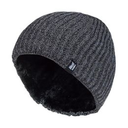 Heat Holders - Herren Fleece gef&uuml;ttert Thermal Winter gestrickt Beanie Hut