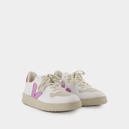 Sneakers V-10 W - Veja - Baumwolle - Wei&szlig;