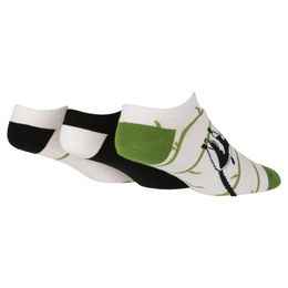 Wild Feet - 3 Pack Herren Neuheit gemusterten Baumwolle Trainer Socken