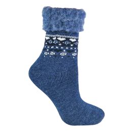 Sock Snob Damen Turn Over Top Warme Thermo-Winter-Nordic-Bettsocken