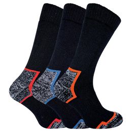 3 Paar Herren Heavy Duty Cotton Cushioned Work Boot Socken