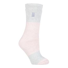 Heat Holders W&auml;rmehalter - Damen Thermosocken f&uuml;r den Winter | Outdoor & Indoor Socken | Kuschelig & Flauschig | Geschenke f&uuml;r Frauen - Dusted Pink / Silber (Catania)