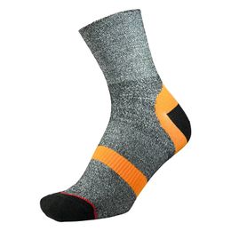 1000 Mile - Herren Approach Repreve Doppel-Lagen Atmungsaktive Blasenfreie Socken - Anthrazit / Orange