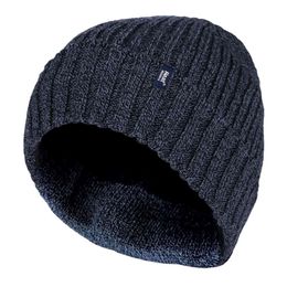 Heat Holders Herren 3,6 tog Fleece gef&uuml;ttert Thermal Turn Over Manschette Winter Beanie Hut