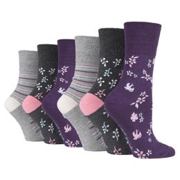 Gentle Grip - 6 Paar Damen Gentle Grip nicht elastische Socken - SOLRH214