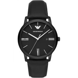 Emporio Armani Minimalist Schwarz Herren Armbanduhr AR11573