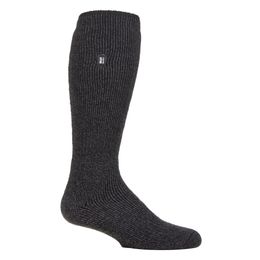 Heat Holders - Herren lange Bein Outdoor Merino Wolle thermische Socken mit verst&auml;rkter Ferse und Spitze f&uuml;r den Winter - Schwarz
