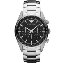 Emporio Armani AR5980 Chronograph Schwarzes Zifferblatt Herrenuhr