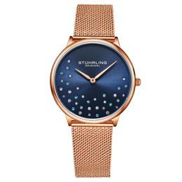 Rose Gold und Blau Symphony Quartz 38mm