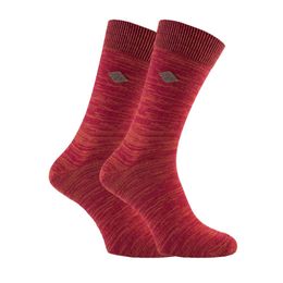 Farah - 2 Paar Herren 1920 helle Farbe Luxus Baumwolle d&uuml;nn Casual Crew Socken - FNS008RDAP