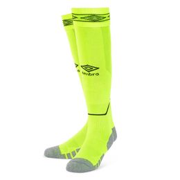 Umbro - "Diamond" Fu&szlig;ballsocken (Sicherheits-Gelb/Kohlen-Schwarz)