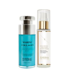 Hyalurons&auml;ure- und Kollagenserum &ndash; 60 ml + Marine Collagen Night Repair Serum 30 ml