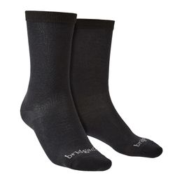 Bridgedale - 2 Paar Mens Liner Base Layer Boot Socken - Schwarz