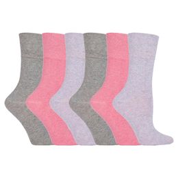 Gentle Grip - 6 Paar Damen Gentle Grip nicht elastische Socken - GG72