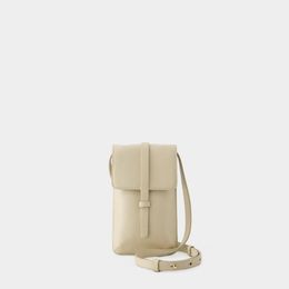 Leonore Schultertasche - Ines de la Fressange - Leder - Light Sand