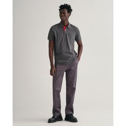 Gant Regular Fit Contrast Pique Rugger Polo Grau
