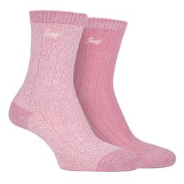 JEEP - 2er-Pack Damen Supersoft Wanderstiefel Socken