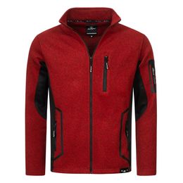 Rock Creek Fleecejacke Rot