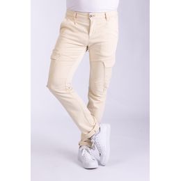 Cliff Herren Cargohosen Sand Slim Fit