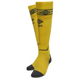Umbro - "Diamond" Fu&szlig;ballsocken (Kr&auml;ftiges Gelb/Kohlen-Schwarz)