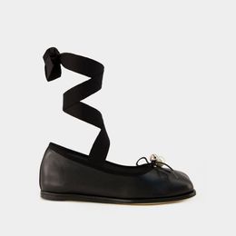 Heart Toe Ballerinas - Simone Rocha - Leder - Schwarz