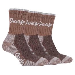 JEEP TERRAIN - 3 Paar Baumwoll-Wandersocken f&uuml;r Damen