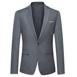 Allthemen Dunkelgrauer Freizeitblazer Slim Fit Business Blazer