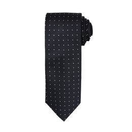 Premier Mens Micro Dot Pattern Formal Work Krawatte (Schwarz/Dunkelgrau)