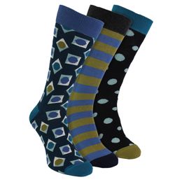 HS von Happy Socks - Herren 3er Pack Geschenkbox mit bunten Socken - Quadrat