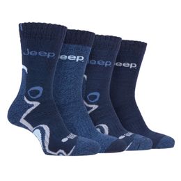 JEEP - 4 Paar Herren Anti Blister dick gepolstert Luxus Boot Socken