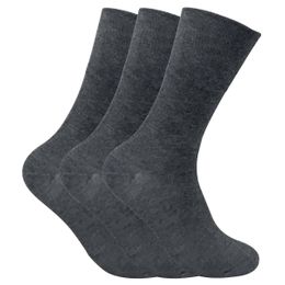 3 Pack Herren nicht elastische thermische Diabetiker Socken f&uuml;r schlechte Durchblutung