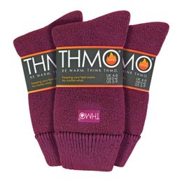 THMO - 3er-Pack Multipack Damen Dicke Winter Warme Socken mit Comfort Top