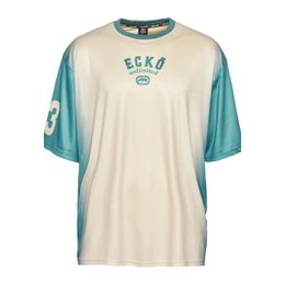 T-Shirt Ecko Unltd. "Ecko Unltd. Ecko Unltd. Faded Soccer T-Shirts", Damen, Gr. S, sand, gr&uuml;n, 100% Polyester, bedruckt, oversize, Rundhals, Shirts T-Shirt
