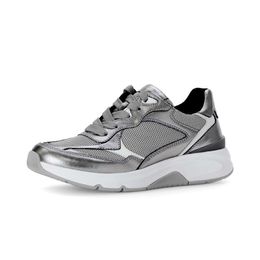Sneaker Gabor "Sneaker low", Herren, Gr. 36, silber, Schuhe Sneaker