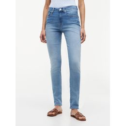 Skinny-fit-Jeans Tommy Hilfiger "COMO SKINNY KATY RW", Damen, Gr. 27, L&auml;nge 32, katy light, Denim/Jeans, Obermaterial: 78% Baumwolle, 12% Lyocell, 7% Elastomultiester, 3% Elasthan, unifarben, skinny fit lang, Jeans, Baumwollmischung, regular waist