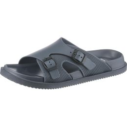 Fashy Damen Badepantolette weich gepolstert anthrazit Gr&ouml;&szlig;e 39/40
